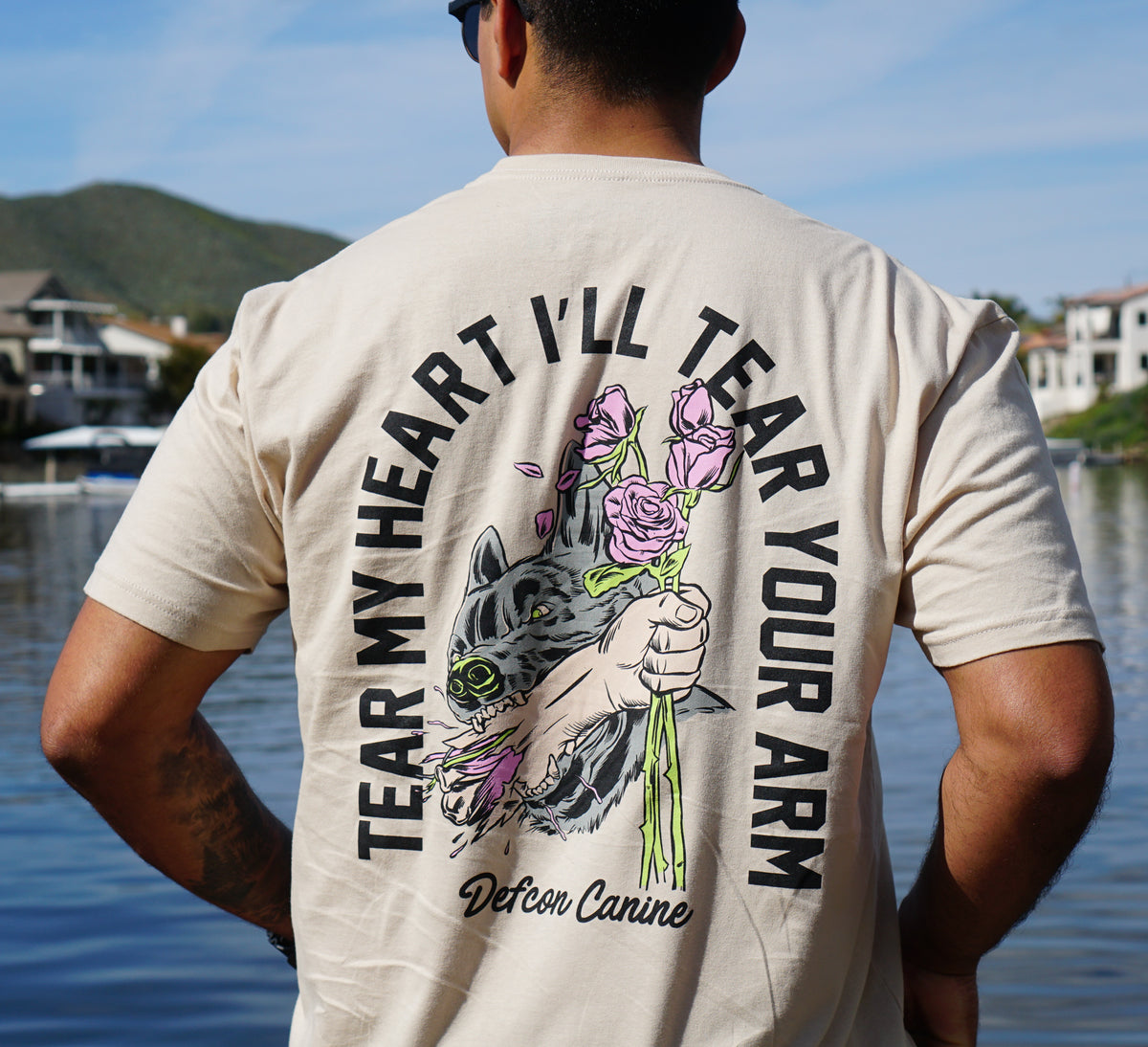 Tear My Heart Cream T-Shirt – Defcon Propaganda