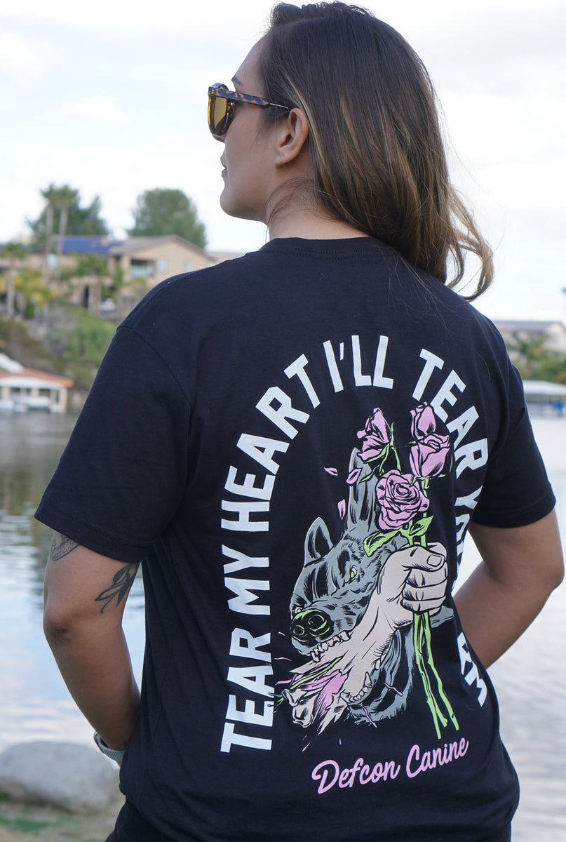 Tear My Heart (Pink Roses) T-Shirt – Defcon Propaganda